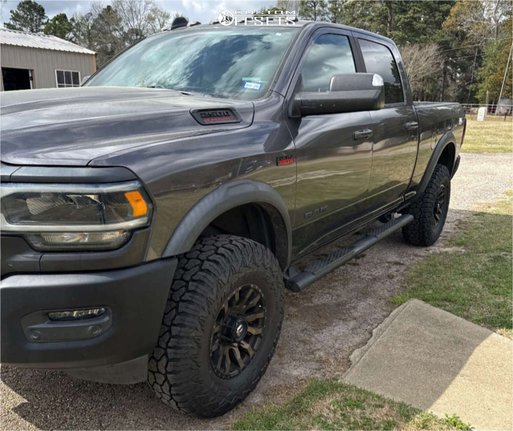 2019 Ram 2500 with 18x9 20 Fuel Blitz and 37/12.5R18 Falken Wildpeak ...