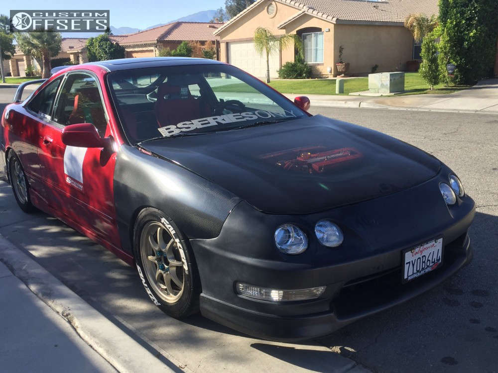 1999 Acura Integra with 15x7 25 Rota Dpt and 205/50R15 Falken Azenis Rt ...