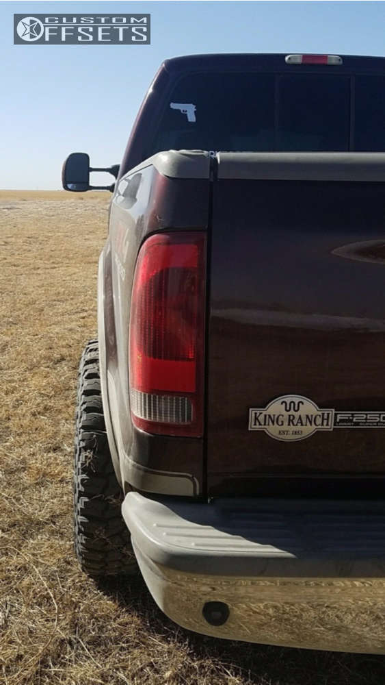 2004 Ford F-250 Super Duty with 18x8 44 OEM Wheels Spaced Out Stockers ...