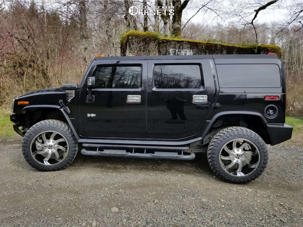 2006 HUMMER H2 with 22x12 -44 Cali Offroad Twisted and 35/12.5R22 ...