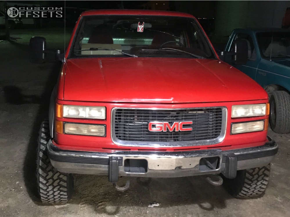 1995 GMC K3500 with 16x10 -38 Alloy Ion 171 and 265/75R16 Nitto Trail Grappler and Stock ...