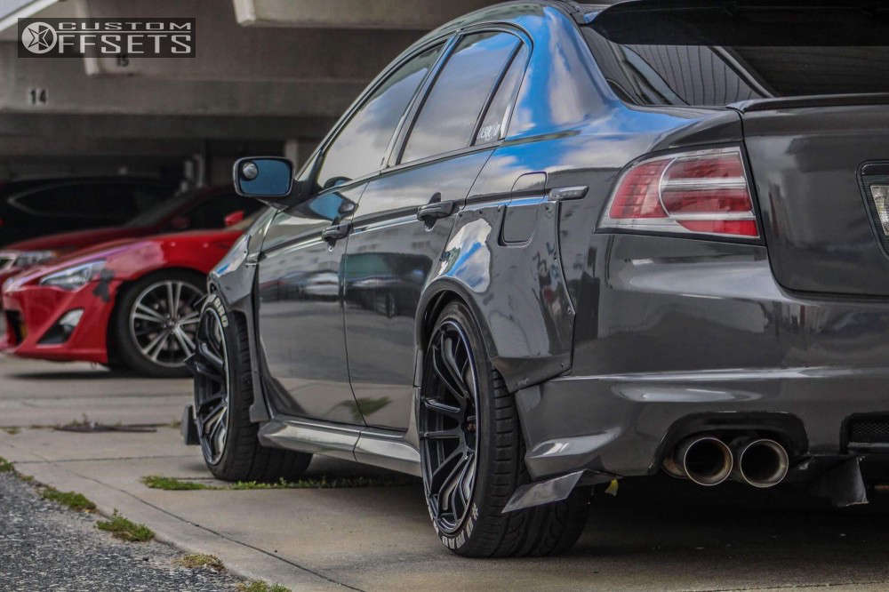 2004 Acura TL with 18x10.5 22 Volk 57 Xtreme Cjspecs and 265/35R18 ...