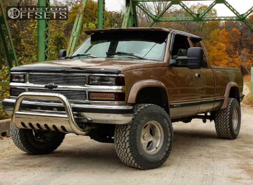 1995 Chevrolet K1500 with 15x12 -44 American Racing N/a and 33/12.5R15 ...