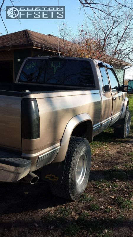 1995 Chevrolet K1500 with 15x12 -44 American Racing N/a and 33/12.5R15 ...