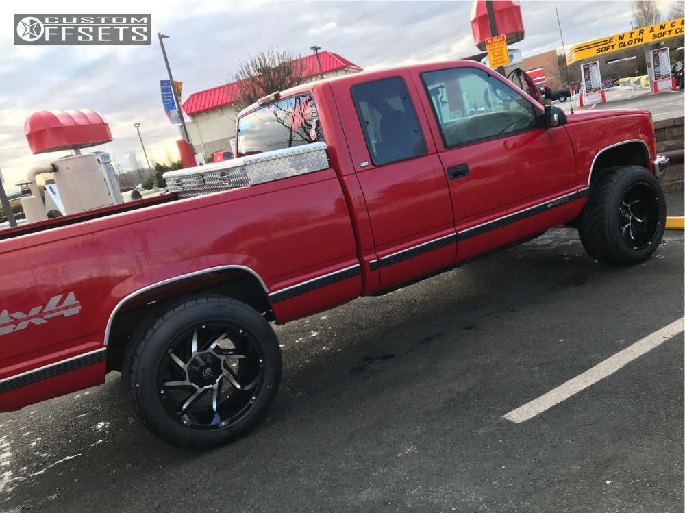 1998 Chevrolet K1500 with 20x12 -51 Vision Prowler and 305/50R20 Nitto ...