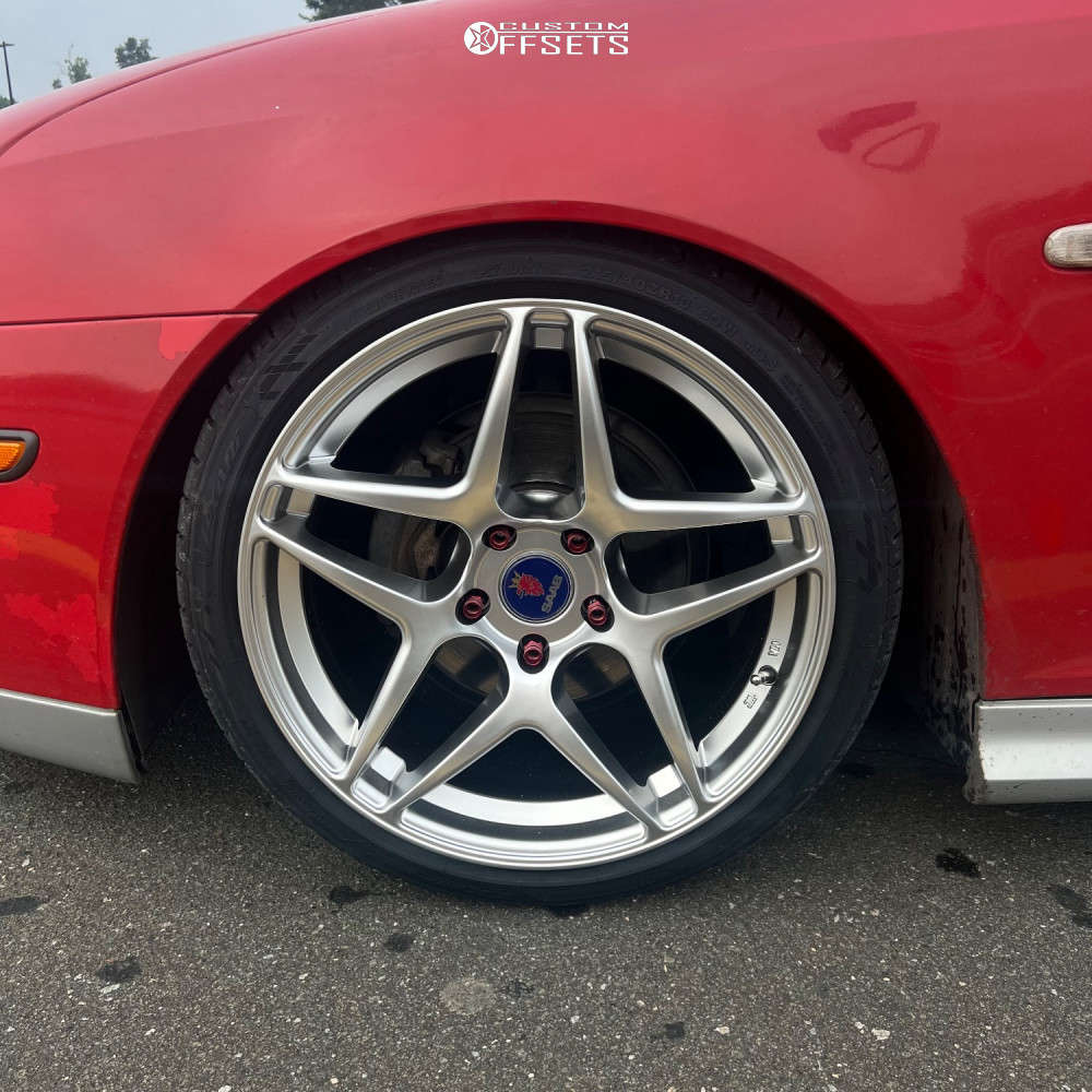 2004 Saab 9-3 with 18x8.5 35 Kansei Astro and 215/40R18 Lexani Lxuhp ...