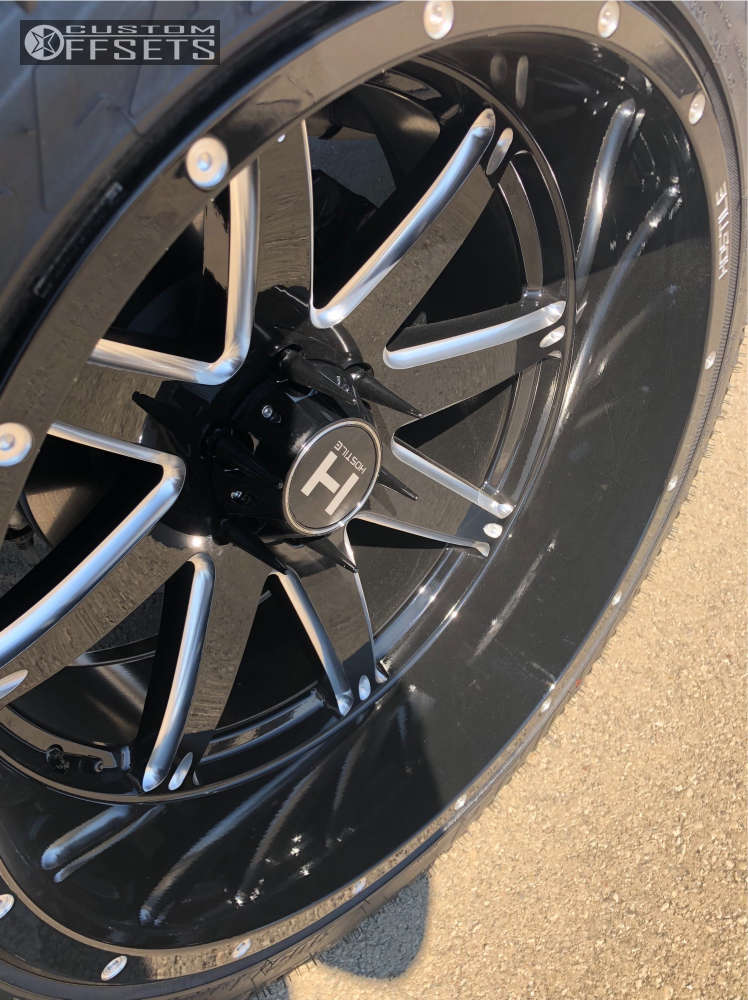 2018 Chevrolet Silverado 1500 with 22x12 -44 Hostile Alpha and 305 ...