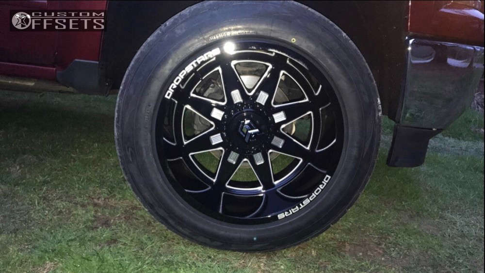 2015 Chevrolet Silverado 1500 with 20x12 -44 Dropstars 655bm and 305 ...