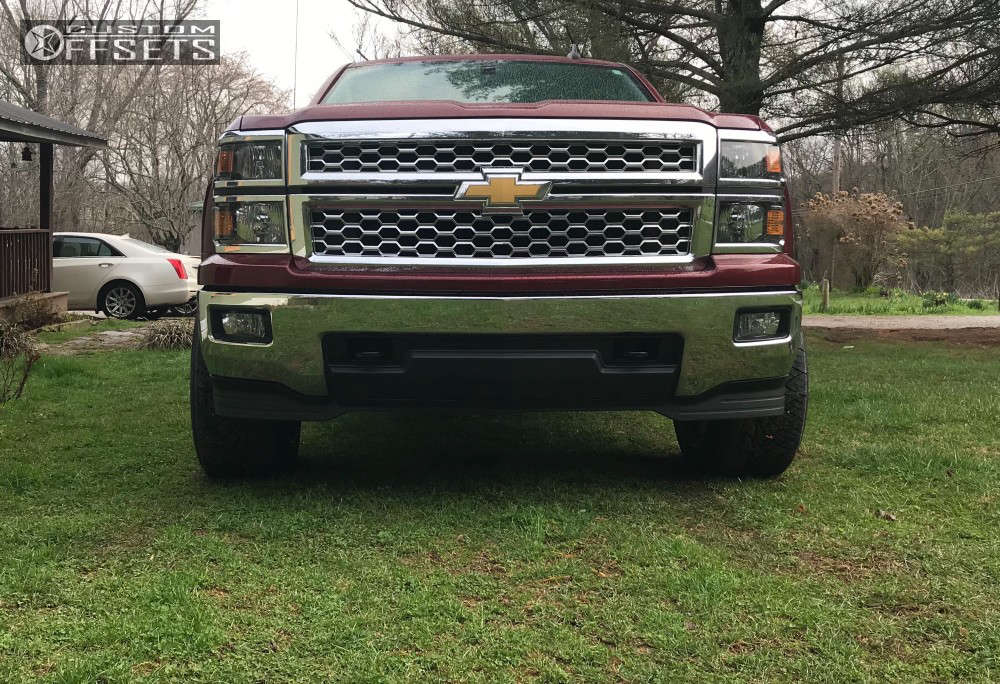 2015 Chevrolet Silverado 1500 with 20x12 -44 Dropstars 655bm and 305 ...