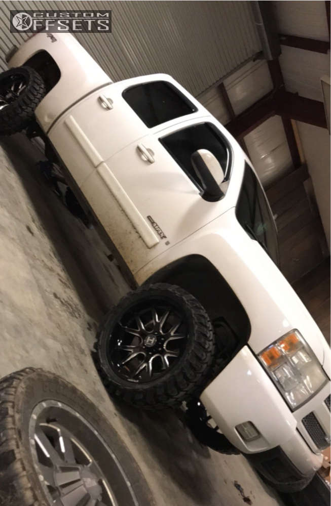 2008 Chevrolet Silverado 1500 with 22x10 -25 Hostile Rage and 33/12 ...