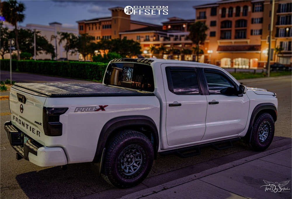 2023 Nissan Frontier with 17x8.5 14 Fuel Covert and 265/70R17 Hankook ...