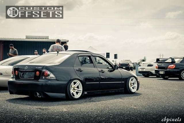 2002 Lexus IS300 with 17x10 22 Cosmis Racing S5r and 215/45R17 Achilles ...