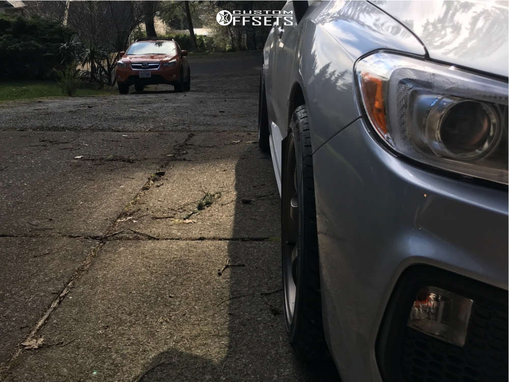 2018 Subaru WRX with 18x9 35 Motegi Mr131 and 245/40R18 Yokohama S ...