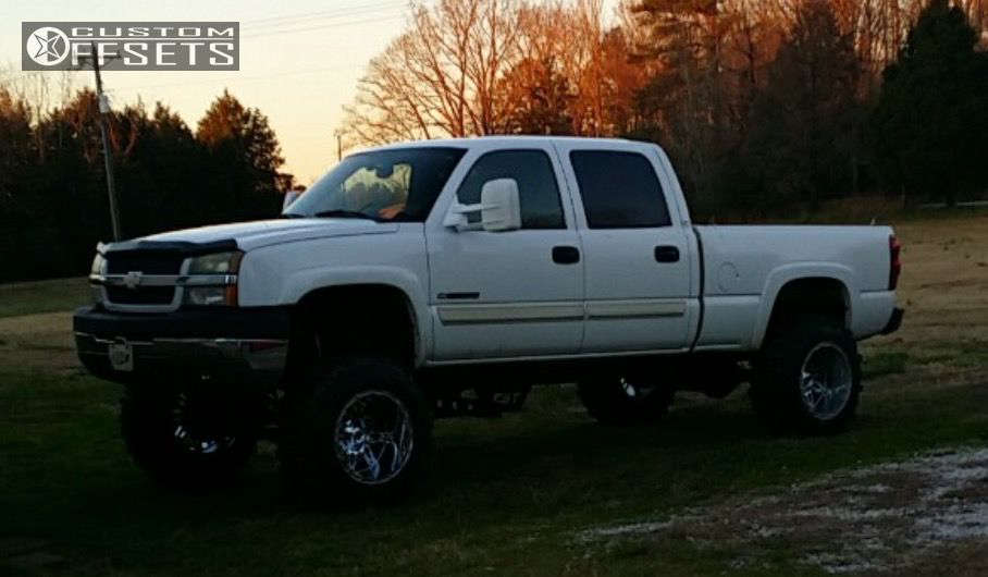 2005 Chevrolet Silverado 2500 HD with 20x14 -76 Fuel Hostage and 37/12 ...