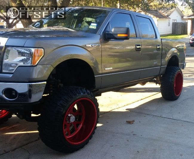 2011 Ford F-150 with 24x14 -73 American Force SHIELD SS and 37/13.5R24 ...