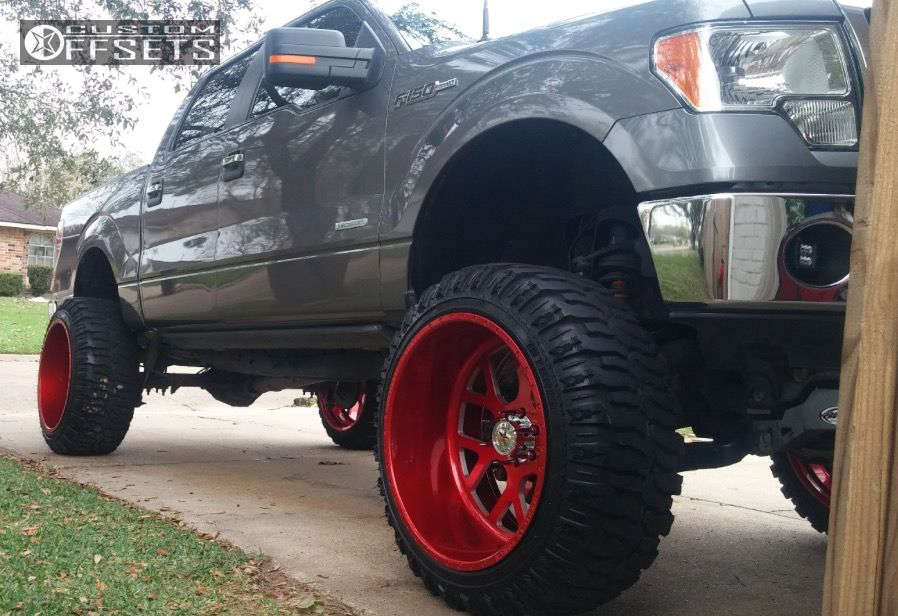 2011 Ford F-150 with 24x14 -73 American Force SHIELD SS and 37/13.5R24 ...