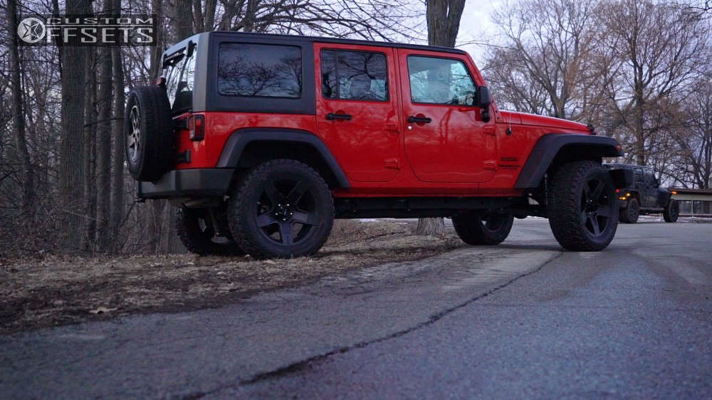 2016 Jeep Wrangler with 20x10 18 Method Fat Five and 305/55R20 Mickey ...