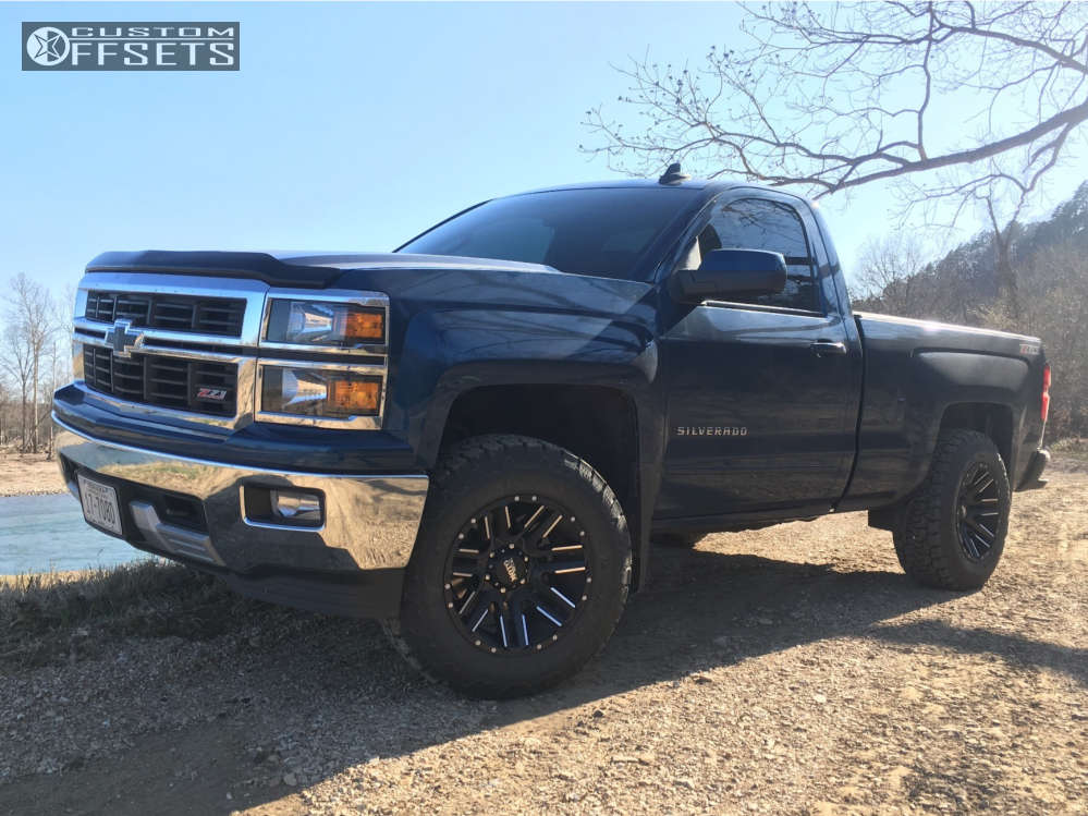 2015 Chevrolet Silverado 1500 with 18x10 -24 Moto Metal Mo978 and 285 ...
