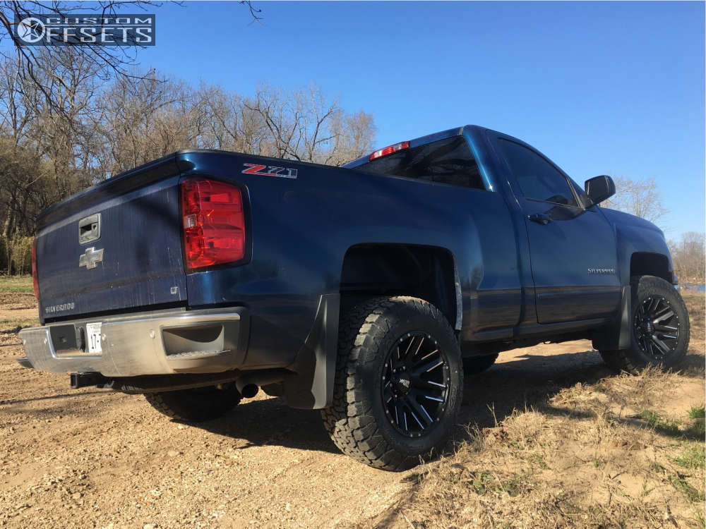 2015 Chevrolet Silverado 1500 with 18x10 -24 Moto Metal Mo978 and 285 ...