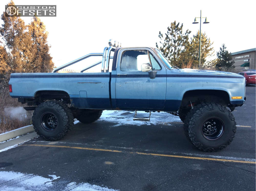 1983 Chevrolet K20 with 16x10 -38 Cragar D Window and 385/70R16 Nitto ...