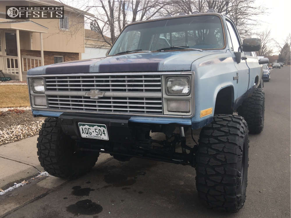 1983 Chevrolet K20 with 16x10 -38 Cragar D Window and 385/70R16 Nitto ...