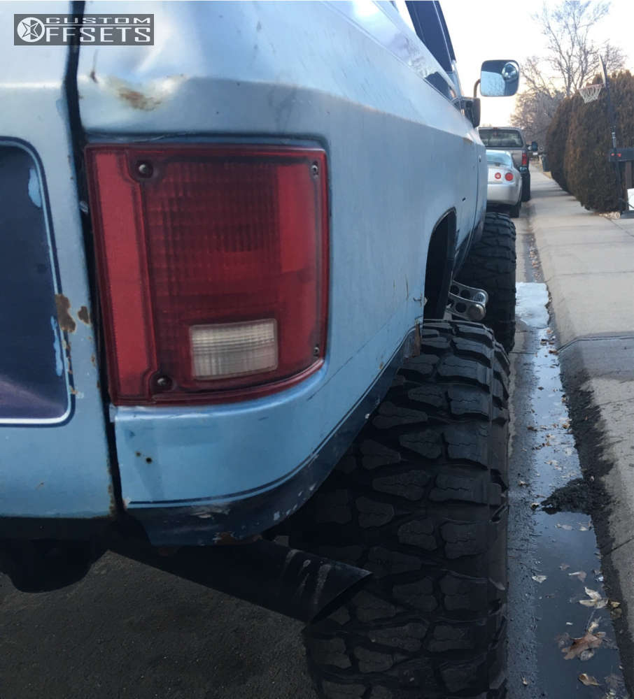 1983 Chevrolet K20 with 16x10 -38 Cragar D Window and 385/70R16 Nitto ...