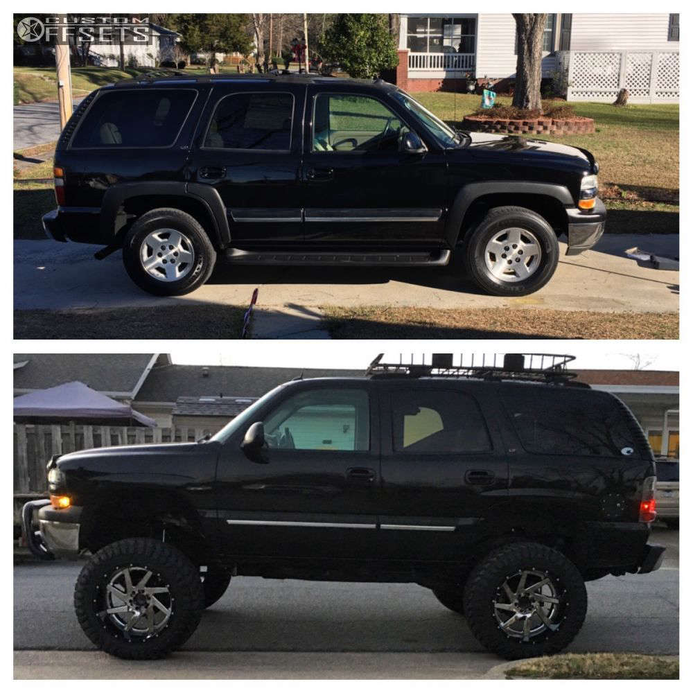 2004 Chevrolet Tahoe with 22x12 -44 Fuel Renegade and 37/13.5R22 Atturo ...