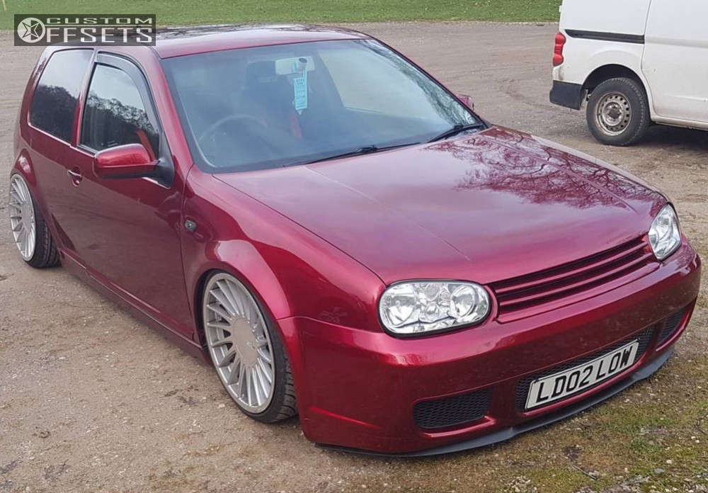 2002 Volkswagen Golf with 18x8.5 42 3SDM 0.04 and 185/35R18 Nankang NS-20 and Air Suspension ...