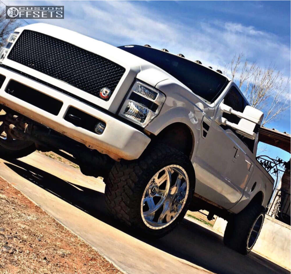 2008 Ford F-250 Super Duty Wheel Offset Hella Stance >5" Stock | 353476 ...