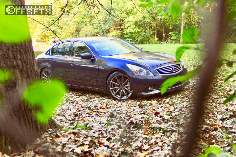 2011 Infiniti G37 Wheel Offset Nearly Flush Lowering Springs | 354579 ...