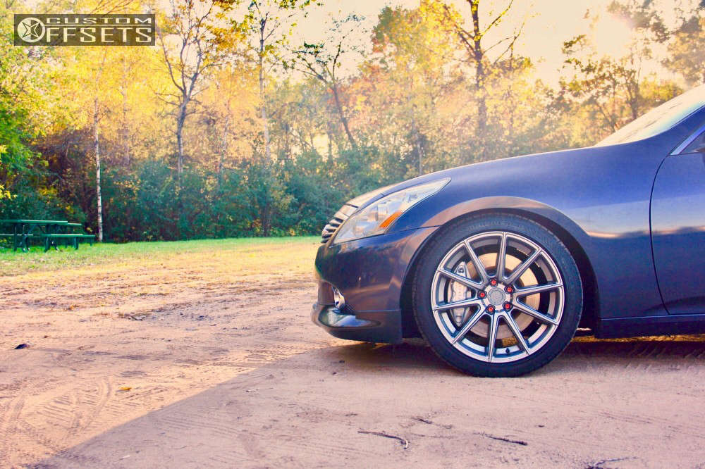 2011 Infiniti G37 Wheel Offset Nearly Flush Lowering Springs | 354579 ...