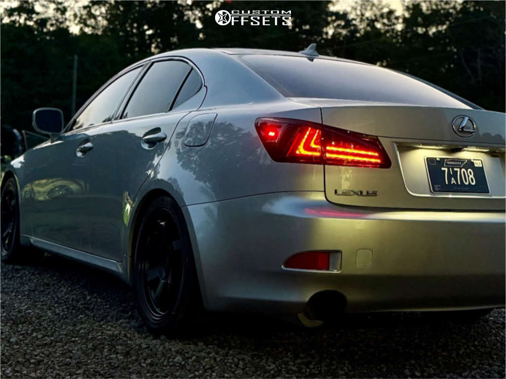 2007 Lexus IS250 with 17x8 35 AVID1 Av6 and 235/45R17 Continental ...