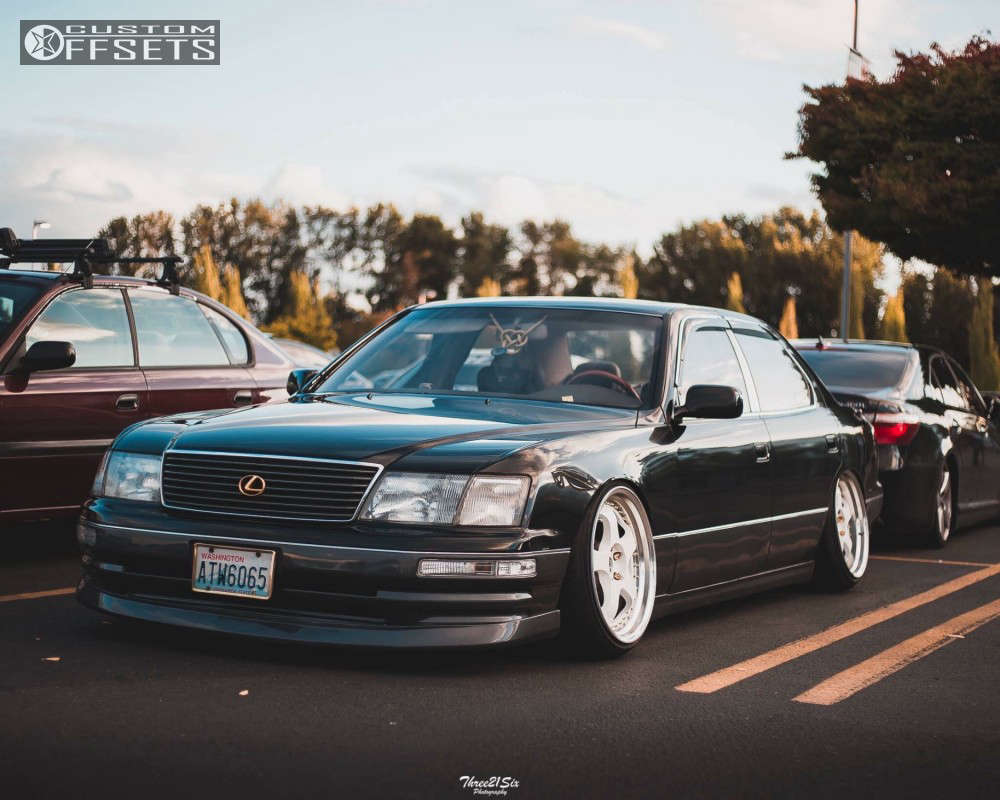 1995 Lexus LS400 with 19x9.5 22 ESR Sr06 and 225/35R19 Nankang NS-20 ...