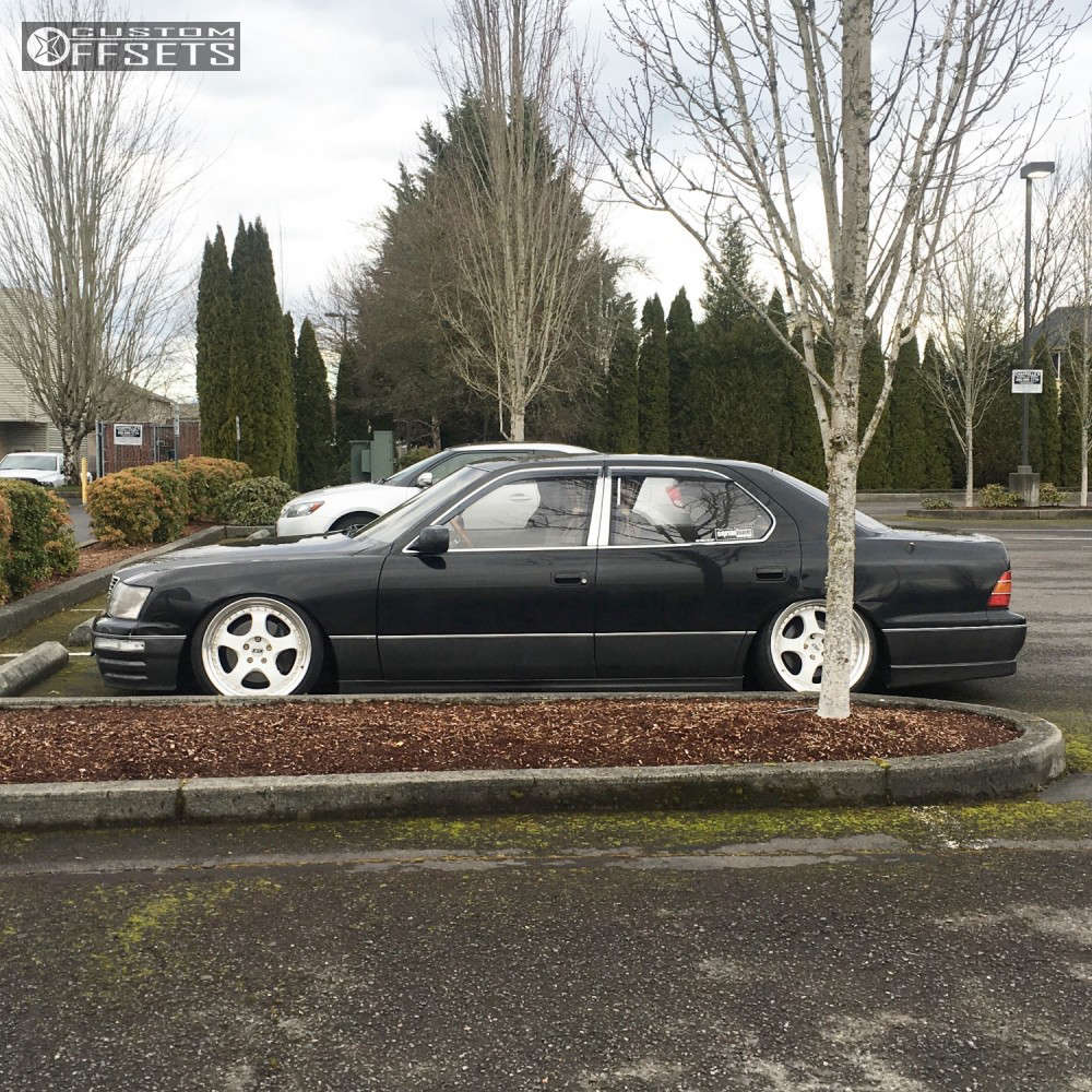 1995 Lexus LS400 with 19x9.5 22 ESR Sr06 and 225/35R19 Nankang NS-20 ...