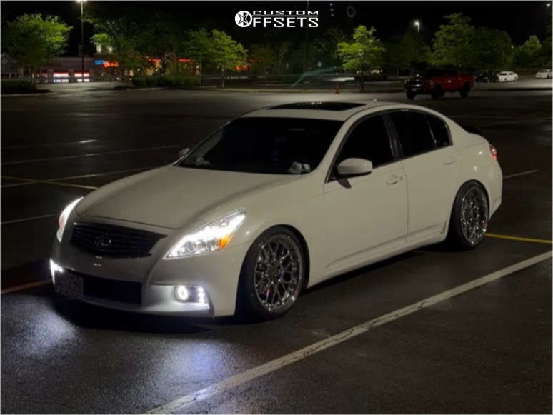 2013 INFINITI G37 with 19x9.5 22 ESR Cs18 and 255/35R19 Lexani Lx ...