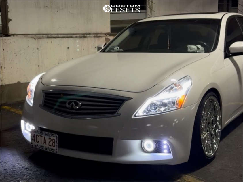 2013 INFINITI G37 with 19x9.5 22 ESR Cs18 and 255/35R19 Lexani Lx ...
