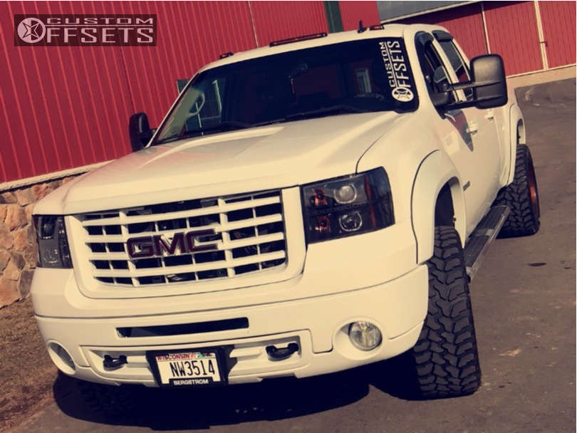 2008 GMC Sierra 2500 HD with 20x10 -19 Dropstar 645b and 33/12.5R20 ...