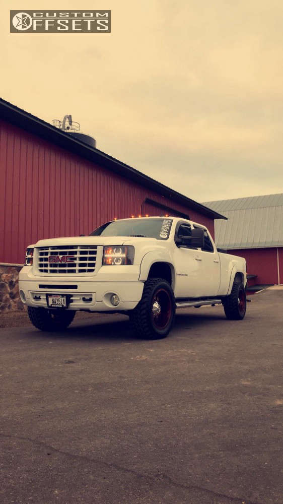 2008 GMC Sierra 2500 HD with 20x10 -19 Dropstar 645b and 33/12.5R20 ...