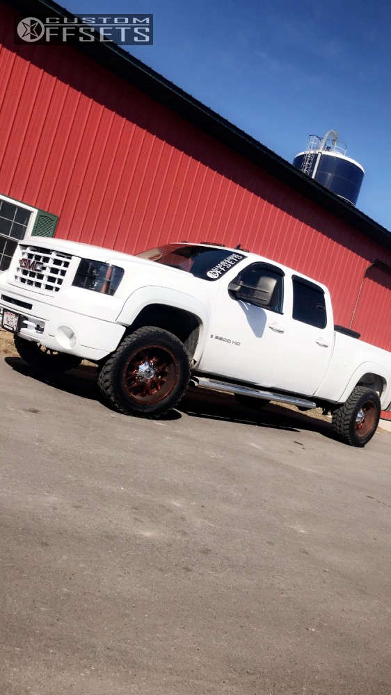 2008 GMC Sierra 2500 HD with 20x10 -19 Dropstar 645b and 33/12.5R20 ...