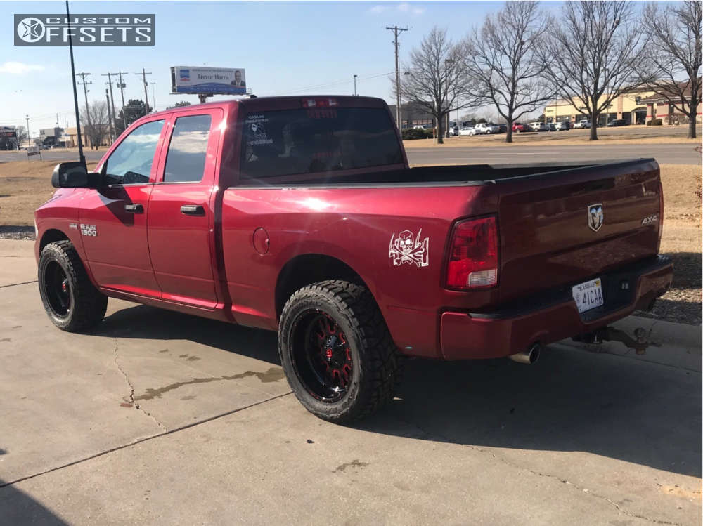 2014 Ram 1500 with 20x10 -18 Fuel Stroke and 295/55R20 Toyo Tires Open ...