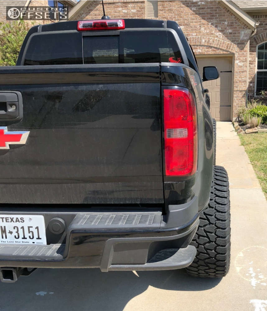 2017 Chevrolet Colorado with 20x10 -25 American Force Trax Ss and 285/55R20 AMP Terrain Attack ...
