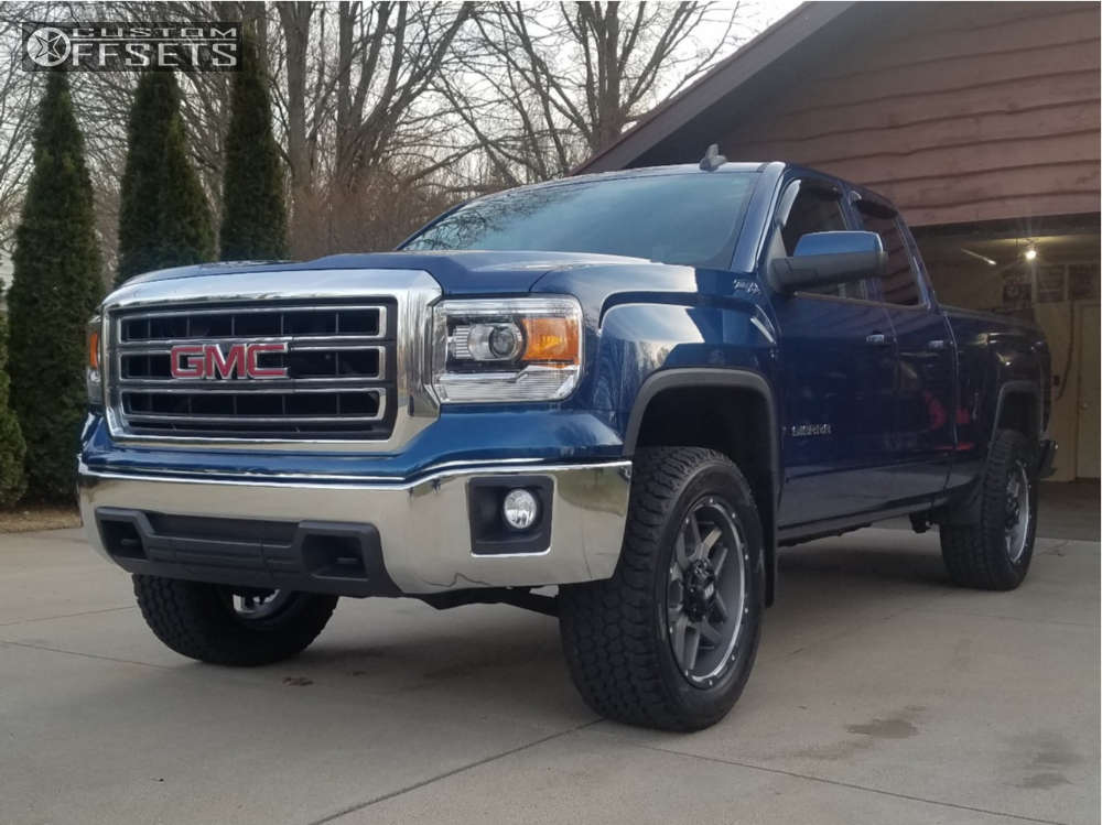 2015 GMC Sierra 1500 with 20x9 15 Grid Gd07 and 305/55R20 Goodyear ...