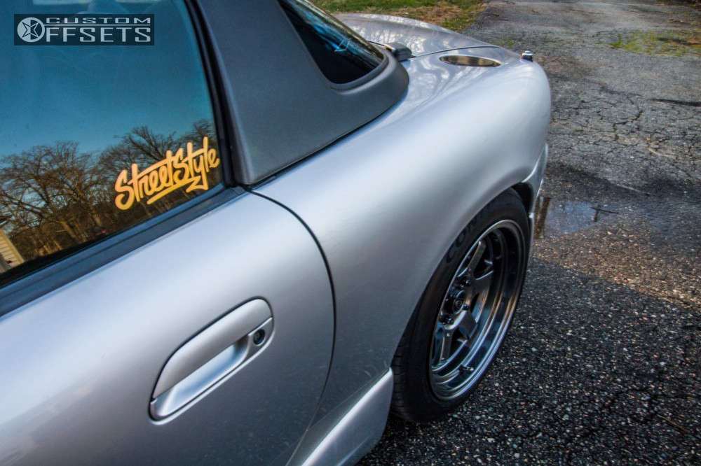 2002 Mazda Miata with 16x8 20 Rota Grid and 195/50R16 Continental ...