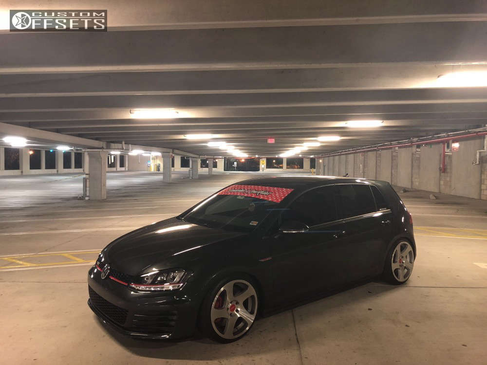 2017 Volkswagen GTI with 18x8.5 45 Rotiform Tmb and 205/40R18 Nankang ...