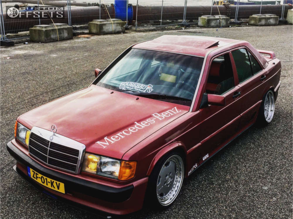 1991 Mercedes-Benz SL550 with 17x8.5 17 OZ Racing AERO AMG and 205 ...