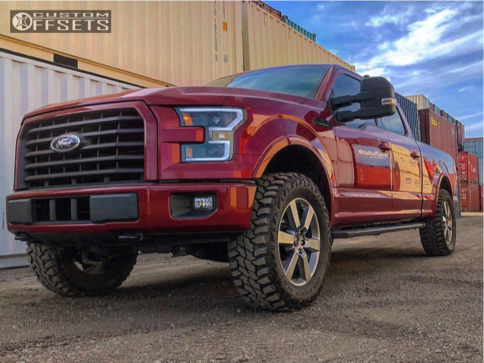2015 Ford F-150 with 20x9 44 OEM Wheels Spaced Out Stockers and 35/12 ...