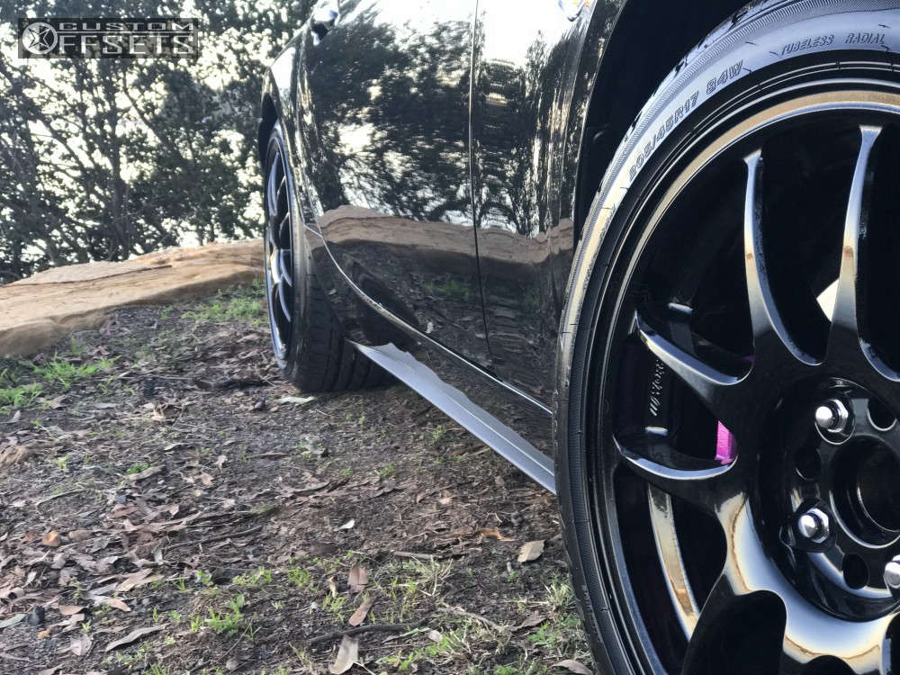 2017 Mazda MX-5 Miata with 18x7 47 Work Emotion and 205/40R18 ...