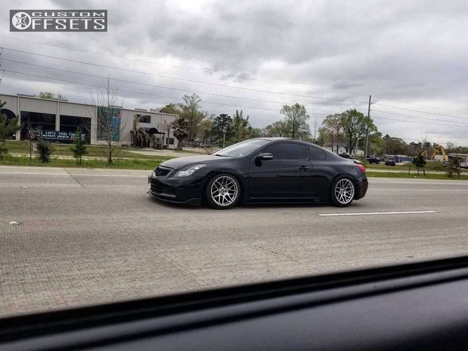 2008 Nissan Altima with 18x9.5 22 ESR Rf1 and 225/45R18 Achilles Atr ...