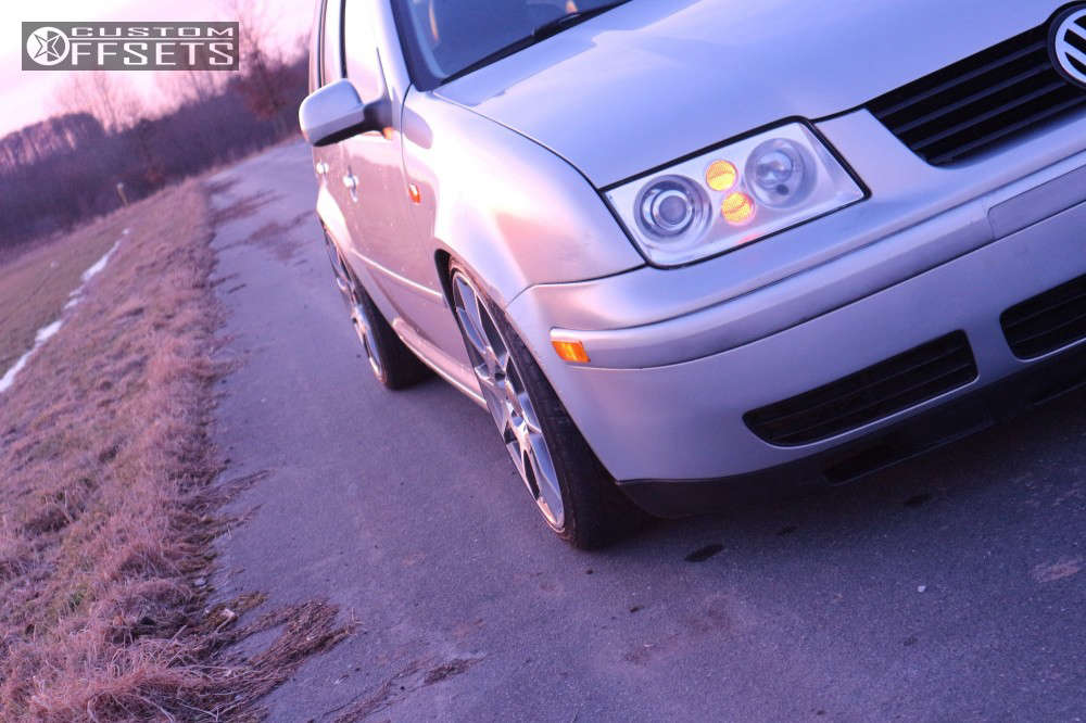 1999 Volkswagen Jetta with 18x8 35 Ronal Other and 215/40R18 Achilles ...
