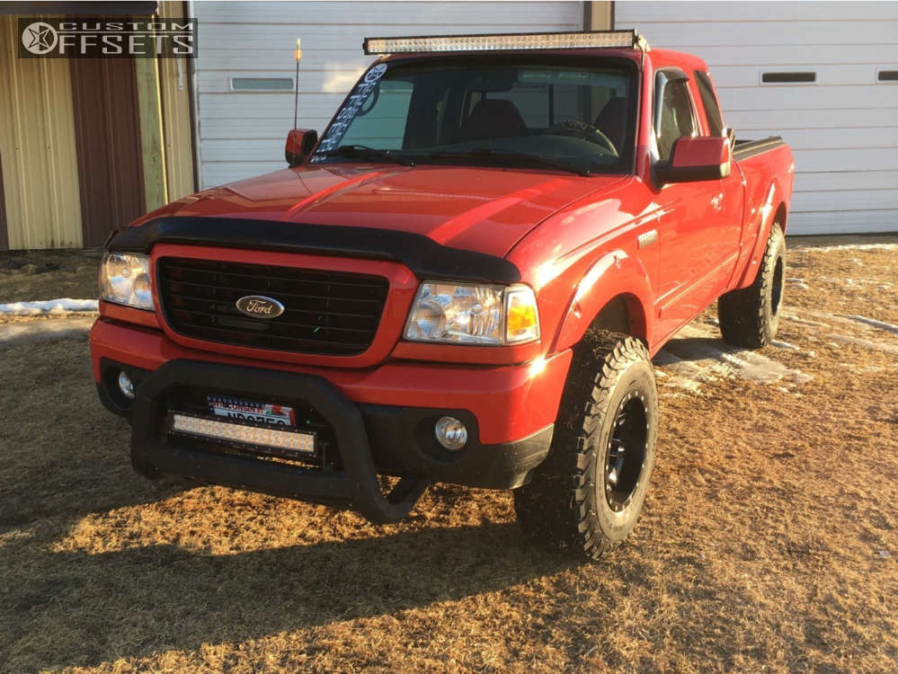 2009 Ford Ranger with 15x10 -43 Fuel Lethal and 31/10.5R15 BFGoodrich ...
